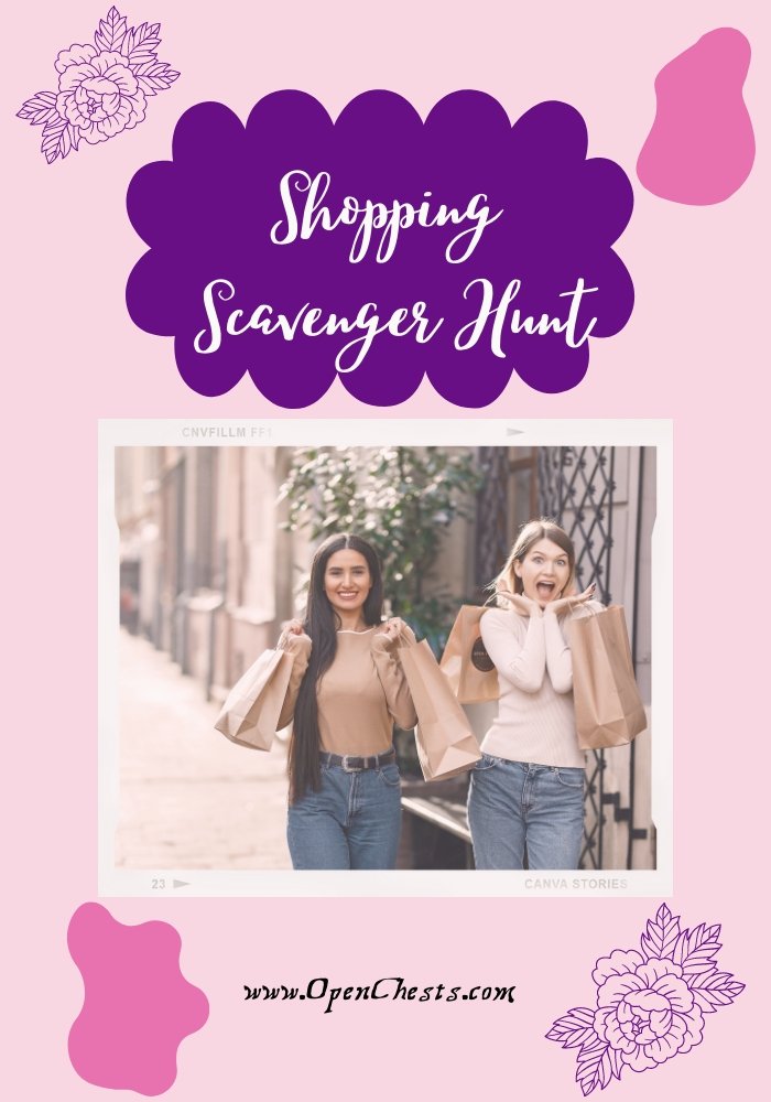 Shopping Day Treasure Hunt Clues - What a great idea! – Open Chests