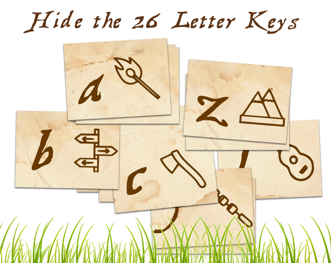 Camping Group Game - Campsite Secret Message Scavenger Hunt – Open Chests