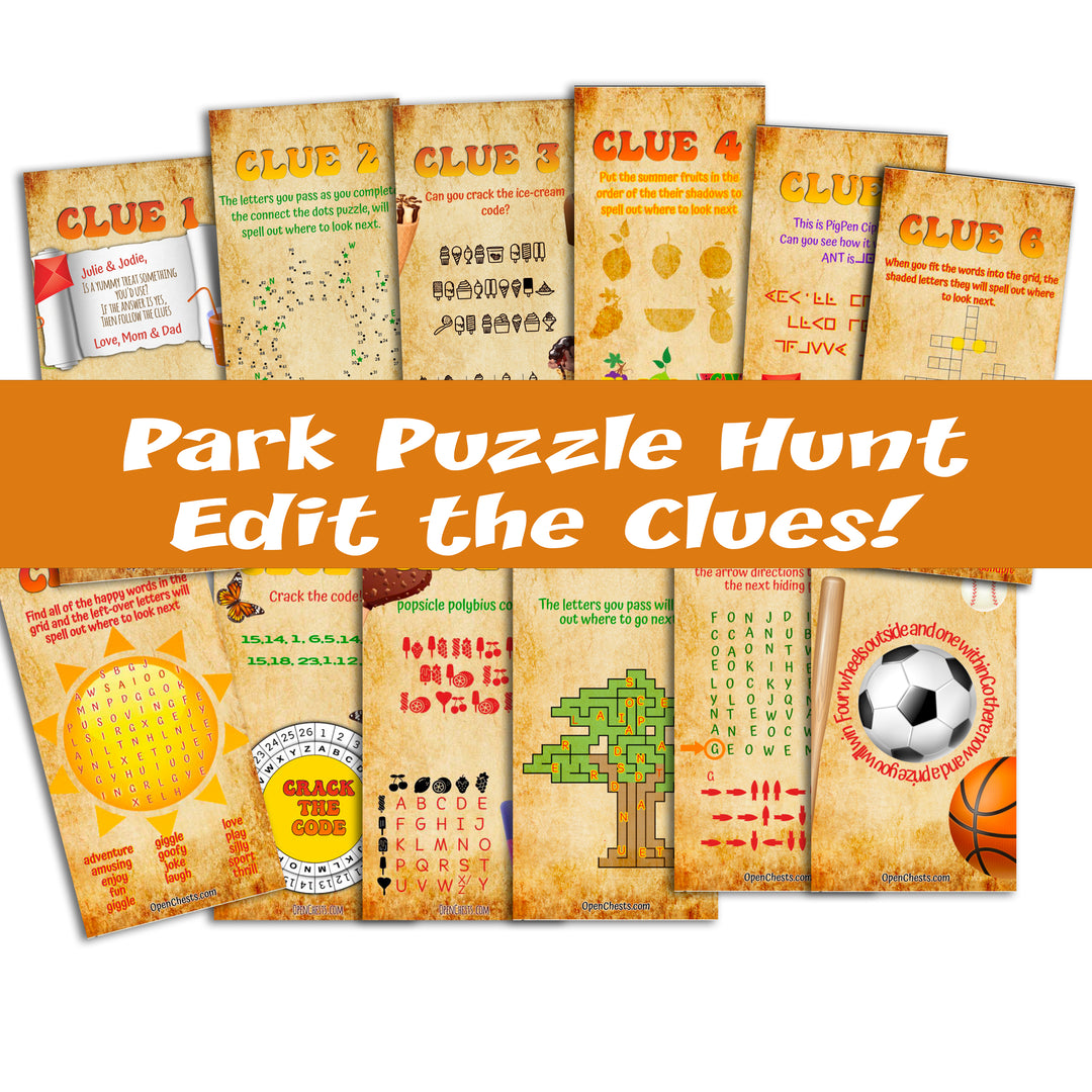 Playground Scavenger Hunt for Older Kids and Tweens - Treasure Hunt in ...