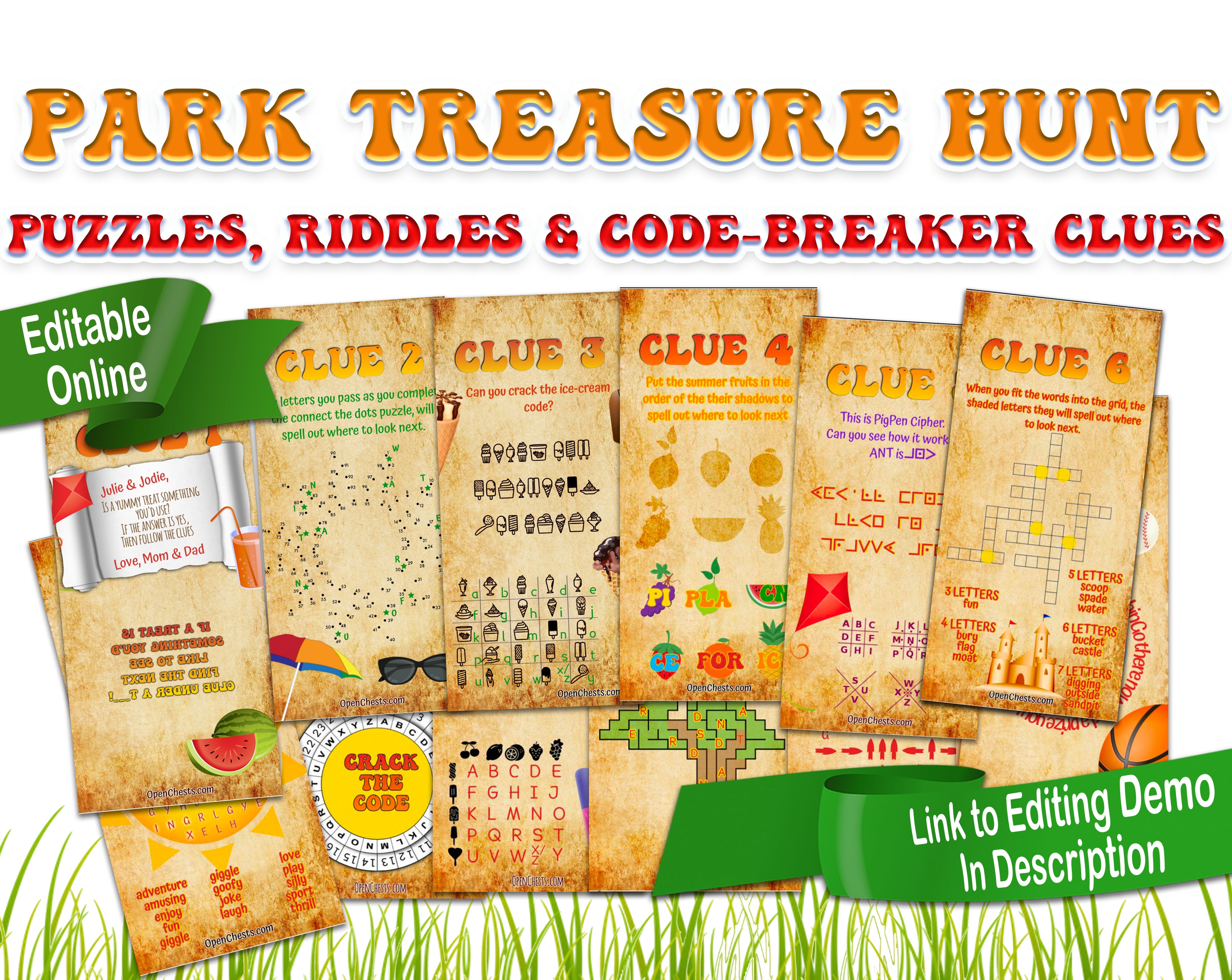 Playground Scavenger Hunt for Older Kids and Tweens - Treasure Hunt in ...