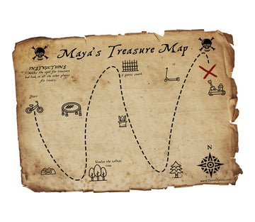 Treasure Map Template - Personalize and Customize – Open Chests