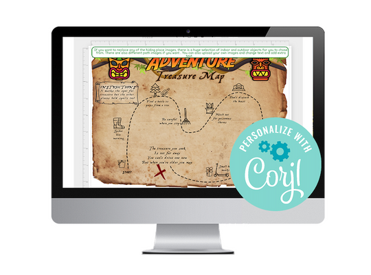 Magic Treasure Hunt Puzzle Clues - Outdoor Scavenger Hunt – Open Chests