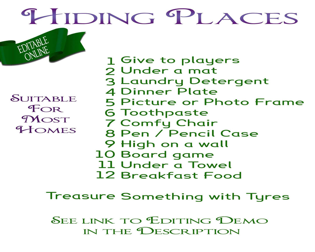 Challenging Purple Treasure Hunt Clues - Codes & Ciphers – Open Chests