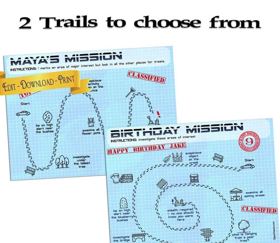 DIY Mission Map Printable | Editable templates | Detective or Spy Part ...