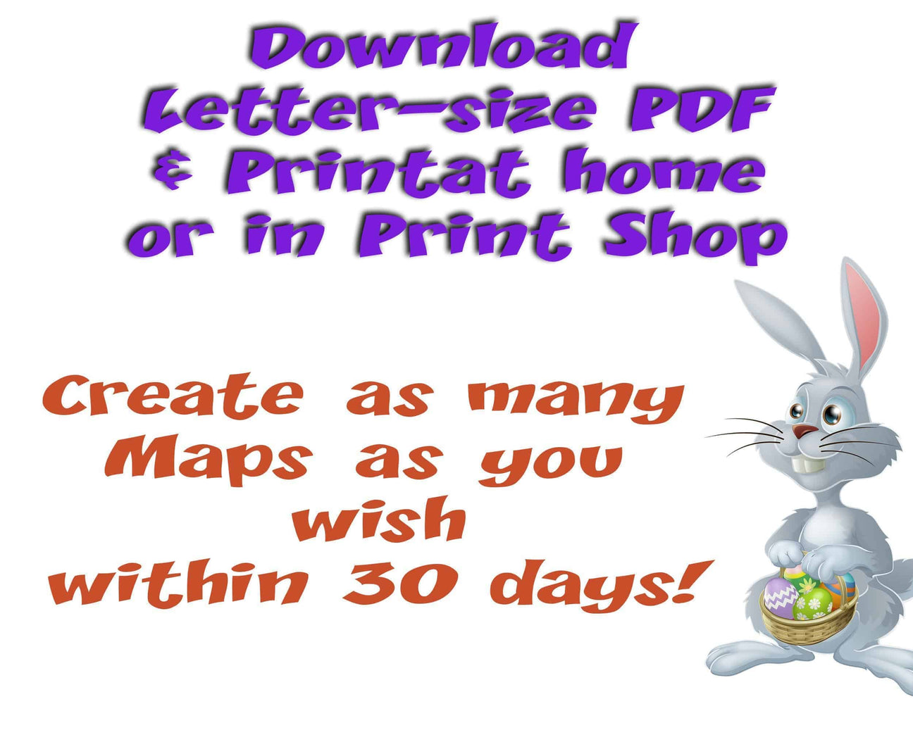 Easter Egg Hunt Map Printable - Outdoor Treasure Hunt for Kids – Open ...