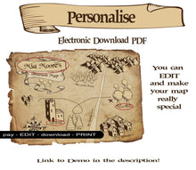Customizable Treasure Maps - Edit the Templates to Personalize – Open ...