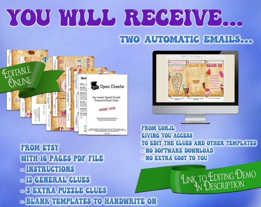 Outdoor Treasure Hunt Clues for older Kids | Editable Outdoor Scavenge ...