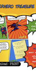 Superhero Treasure Hunt Clues – Open Chests